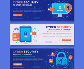 Free cyber security - Vector Art