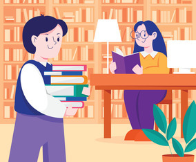 Free librarian - Vector Art