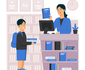 Free librarian - Vector Art