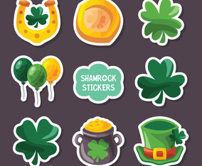 Free shamrock sticker - Vector Art
