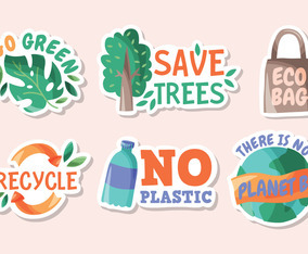 Free earth day doodles - Vector Art