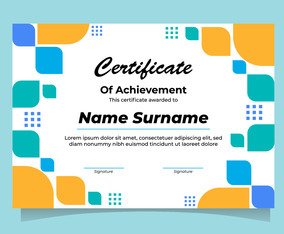 General School Certificate Template | FreeVectors