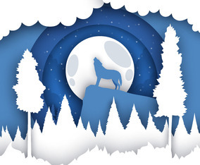 Free wolf - Vector Art