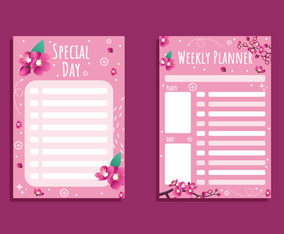 Cherry Blossom Journal Template