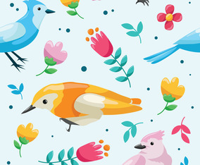 seamless spring pattern - 10668 Free Vectors to Download | FreeVectors