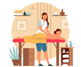 Free massage - Vector Art