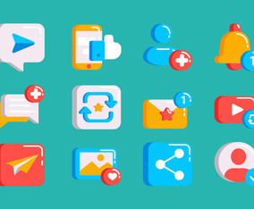 Reaction and Action Icon Set