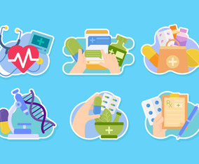 Apothecaries Healthcare Icon Set