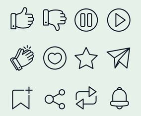 Free line up - Vector Art