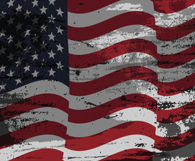 Vintage Distressed American Flag