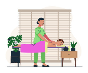 Free massage - Vector Art