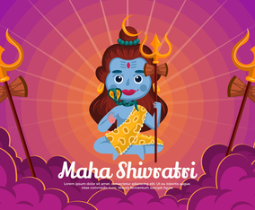 Set of Maha Shivrati Stickers