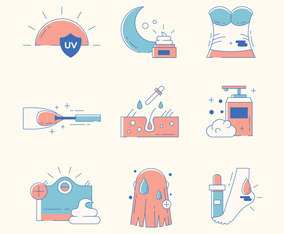 Free skin care - Vector Art