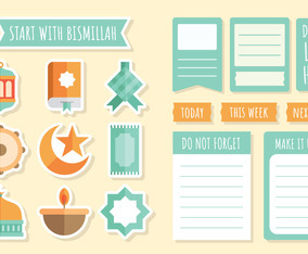 Free islamic journal - Vector Art