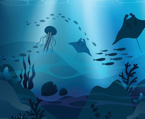 Free ocean - Vector Art