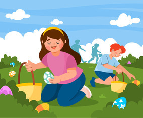Free egg hunt - Vector Art