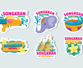 Free songkran - Vector Art