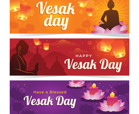 Vesak Day Banner