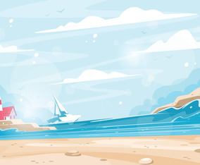 Free coastal - Vector Art