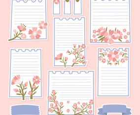 Spring Flower Journal Sticker Set