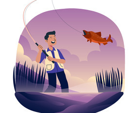 Free bayou - Vector Art