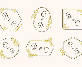 Free wedding border - Vector Art