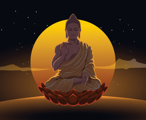 Free budha day - Vector Art