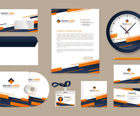 Modern Geometric Stationary Package Design