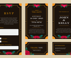 Free wedding card - Vector Art
