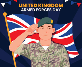 Free armed forces day - Vector Art