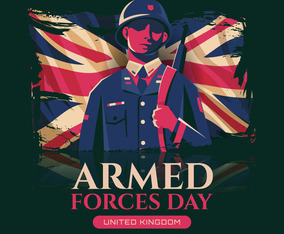 Free armed forces day - Vector Art