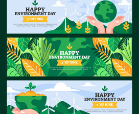 World Environment Day Banners | FreeVectors