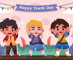 Free youth - Vector Art