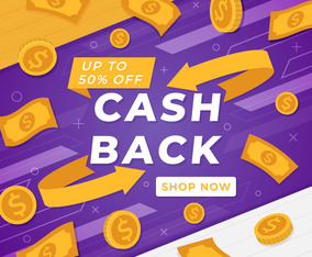 Cash Back Promotional Poster Template | FreeVectors