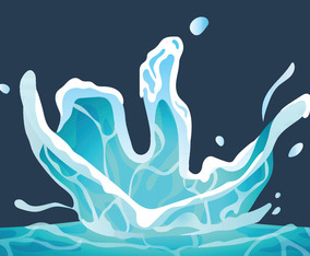 Realistic Water Drop Splash | FreeVectors