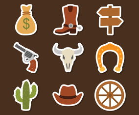 Free western border - Vector Art