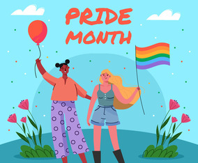 Free lgbt couple - Vector Art