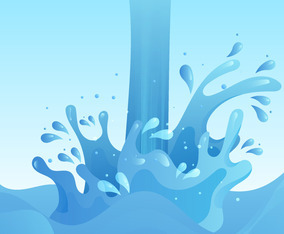 Realistic Water Drop Splash | FreeVectors