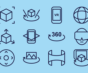 Virtual Reality Icon Set