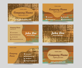 Rustic Business Card Set