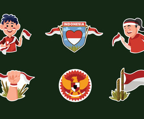 Free indonesia independence - Vector Art