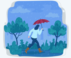 Free rain - Vector Art