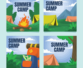 Summer Camp Social Media Template
