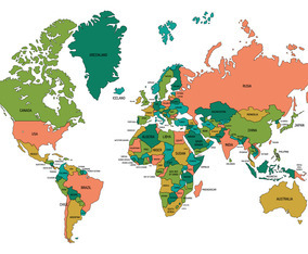Free world map - Vector Art