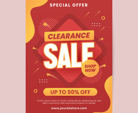 Clearance Sale Poster Template