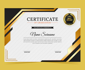 Elegant Graduation Certificate Template | FreeVectors