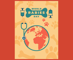 World Rabies Day Sticker Set | FreeVectors