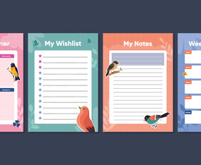 Bird Journal Template | FreeVectors
