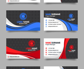 Business Name Card Templates | FreeVectors