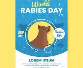 World Rabies Day PSA Stickers Set